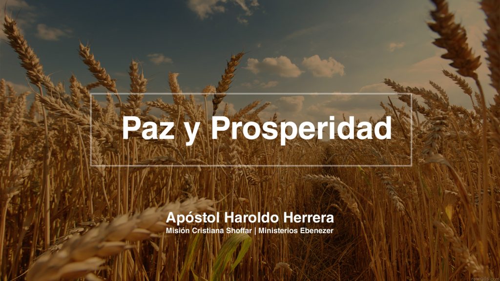 PAZ Y PROSPERIDAD